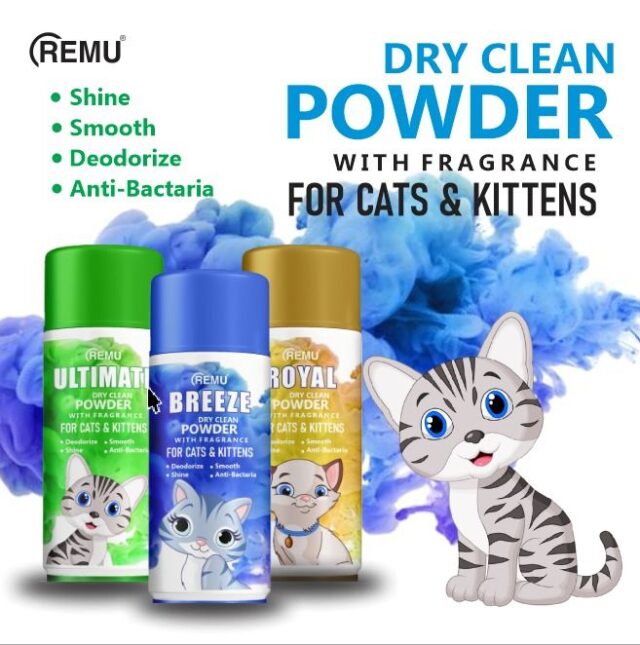 Remu Dry Clean Powder for Cats - Pet Picks